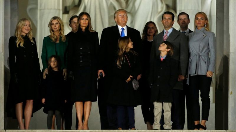 Trump inauguration: President-elect pledges unity at concert - BBC News