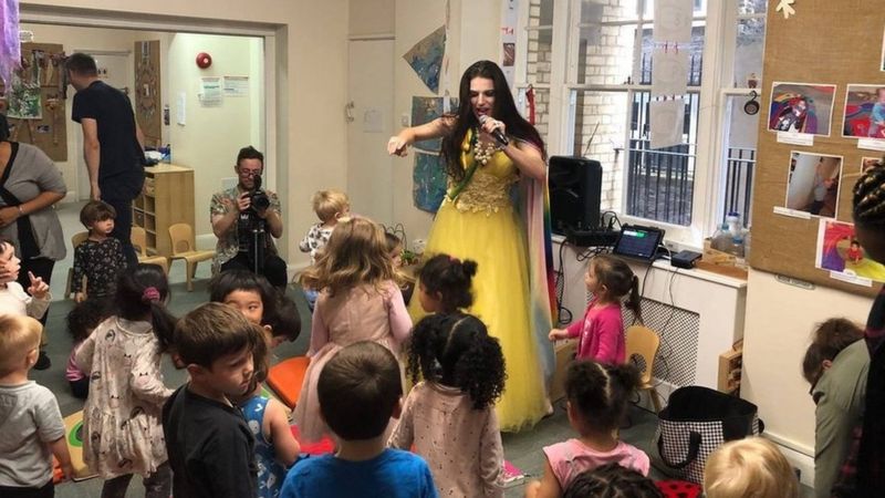 Taunton Library drag queen children's story event sparks outrage - BBC News