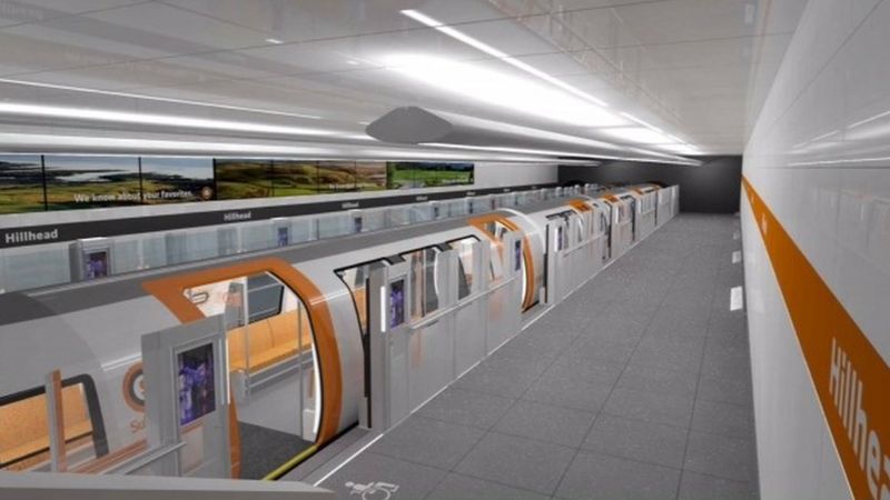 New trains unveiled for Glasgow Subway system - BBC News