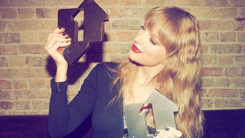 Taylor Swift makes history as she takes over the entire US top 10 - BBC ...