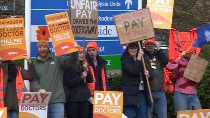 Weston General Hospital defends strike exemption - BBC News