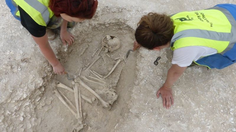 Winterborne Kingston dig unearths nine Iron Age skeletons - BBC News