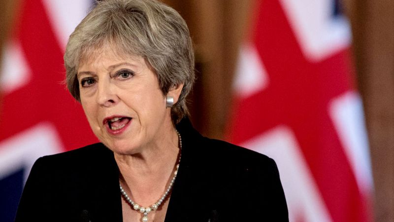 Pound falls after May's Brexit statement - BBC News