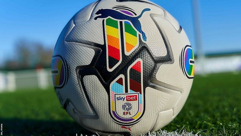 EFL: Rainbow-coloured footballs to be used to mark LGBTQ+ History Month ...