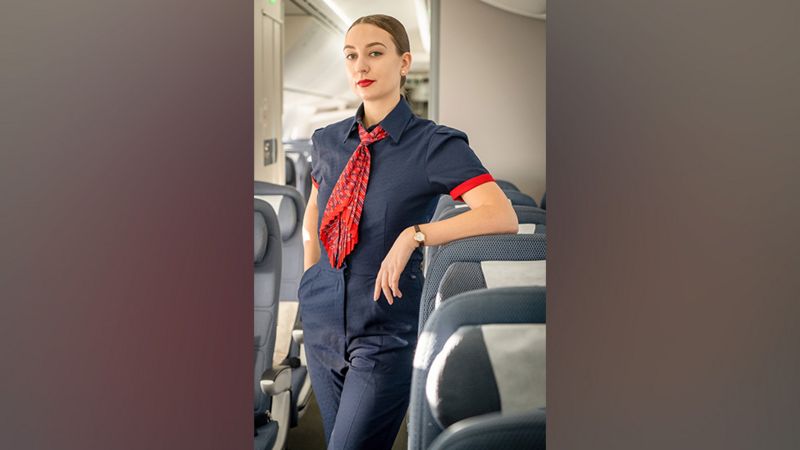 BA unveils jumpsuits in first uniform revamp for 20 years - BBC News