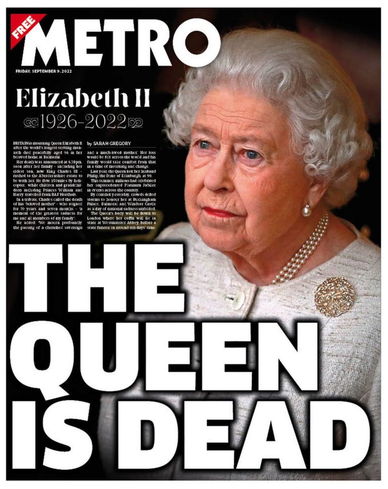 Scotland's papers: 'A nation mourns' after death of 'beloved' Queen ...