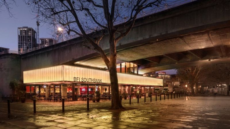 Renovated BFI South Bank cinema wins architecture award - BBC News