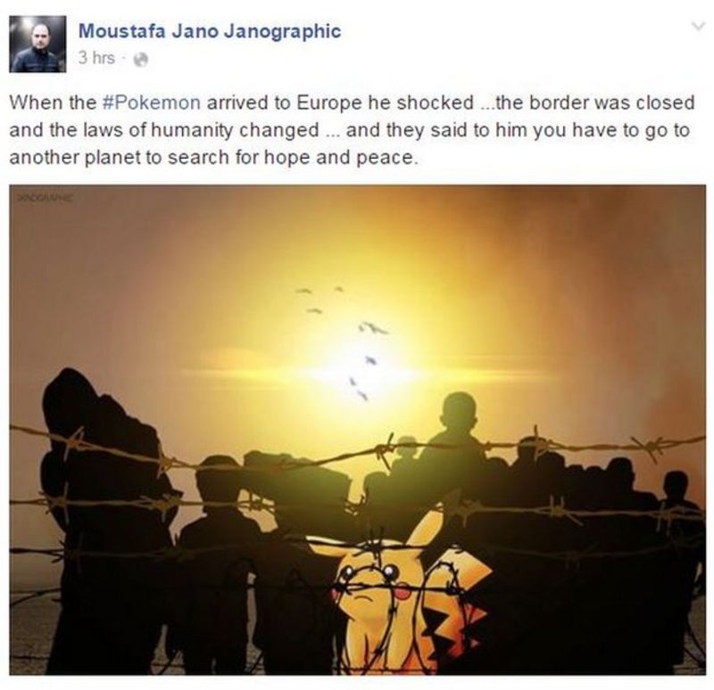 Pokemon's tears for Syria - BBC News