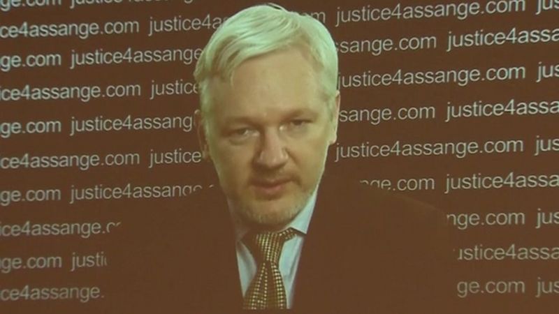 Restore My Liberty Says Julian Assange Bbc News