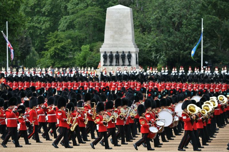 Trooping the Colour parade marks Queen's official birthday - BBC News
