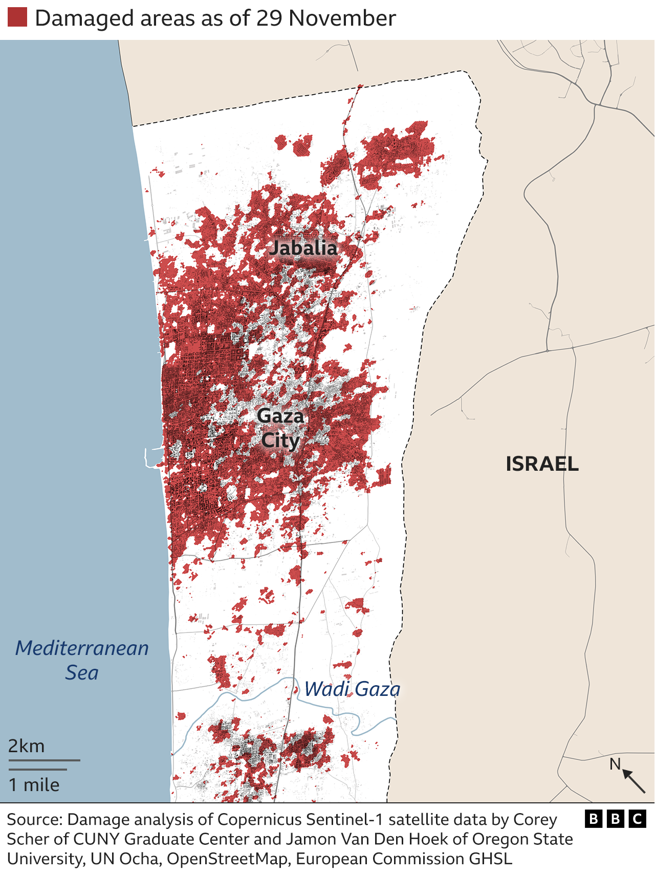 Nearly 100,000 Gaza buildings may be damaged, satellite images show ...