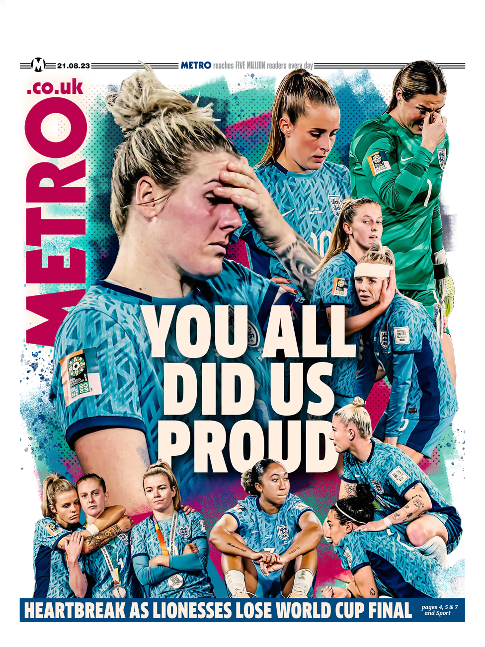Newspaper headlines: 'Heartbreak' for England who 'did us all proud ...