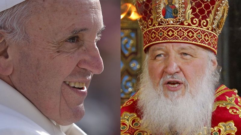 Unity call as Pope Francis holds historic talks with Russian Orthodox ...