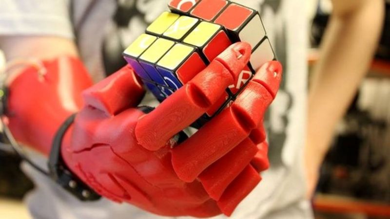 Lego prosthetic arm for children wins award at Paris show - BBC News