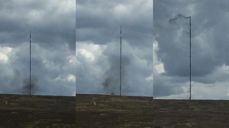 Bilsdale transmitter fire: Warnings against aerial scam - BBC News