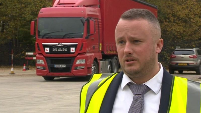 Nottinghamshire HGV testing centre opens after rule change - BBC News