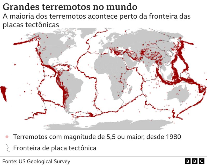 O que são falhas geológicas e quando elas causam terremotos? - BBC News ...
