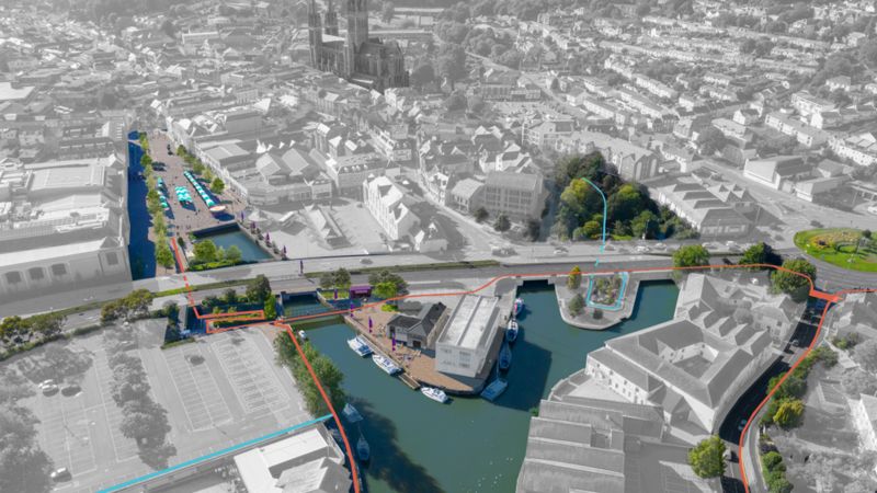 Images show how ‘new’ Truro could look by 2026 - BBC News