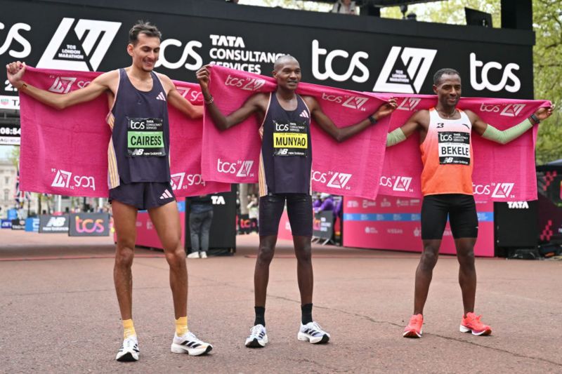 London Marathon 2024 results: Peres Jepchirchir breaks women's-only ...