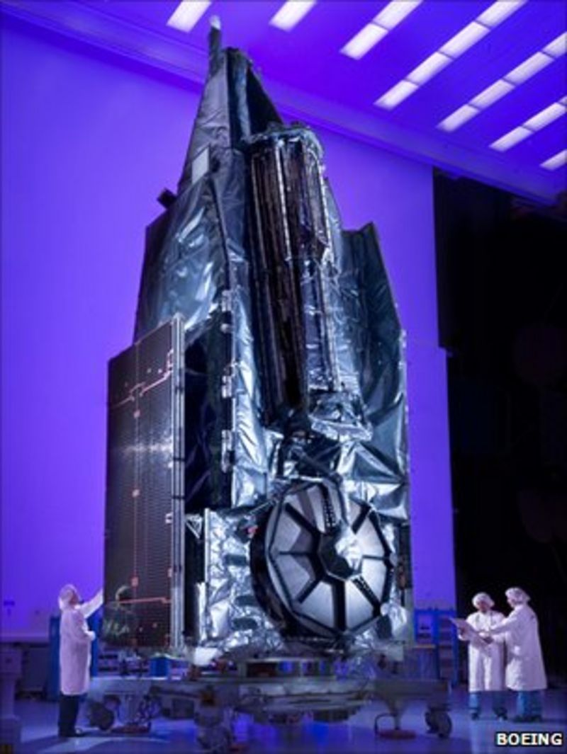 Huge antenna launched into space - BBC News