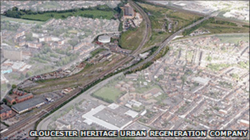 Gloucester railway triangle development plans unveiled - BBC News