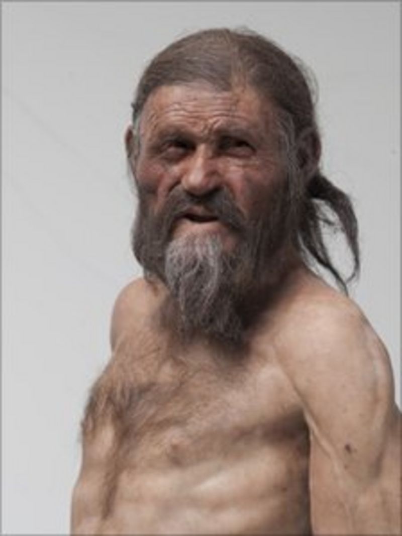 Model gives ancient Iceman Oetzi new face - BBC News