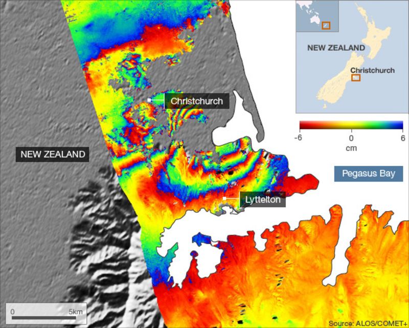 Christchurch quake mapped from space - BBC News