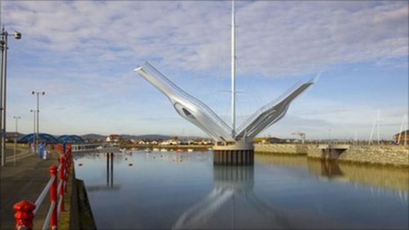 £4.3m Rhyl harbour bridge last link in cycle path - BBC News