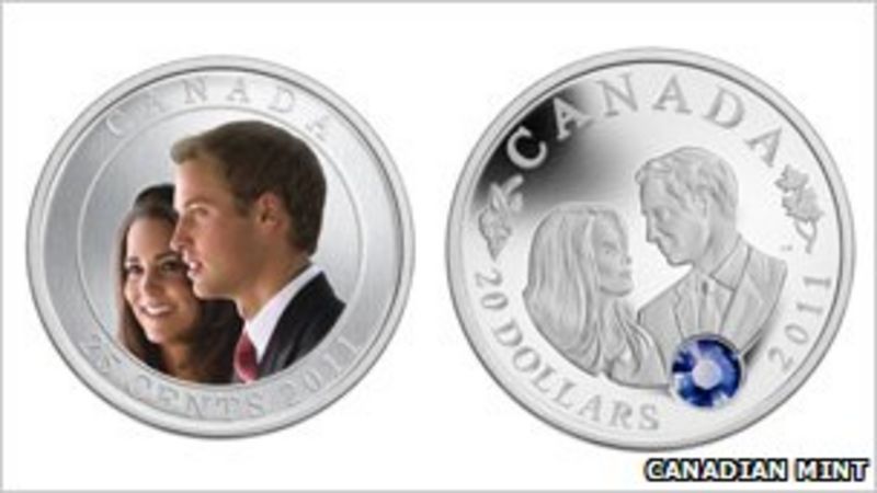 Royal wedding: Canada Mint unveils commemorative coins - BBC News