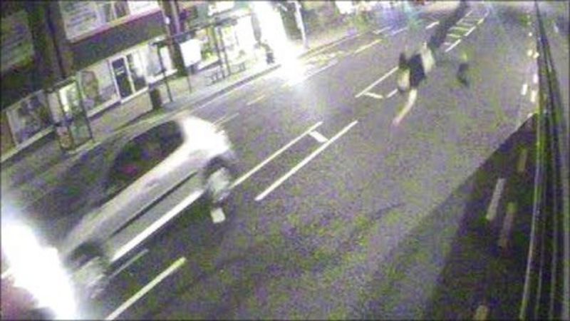 CCTV of Stockport hit-and-run impact released - BBC News