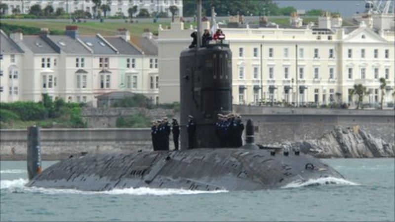 HMS Tireless makes final homecoming to Plymouth - BBC News