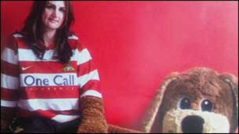 Doncaster Rovers' Donny Dog underwear pose mascot reinstated - BBC News