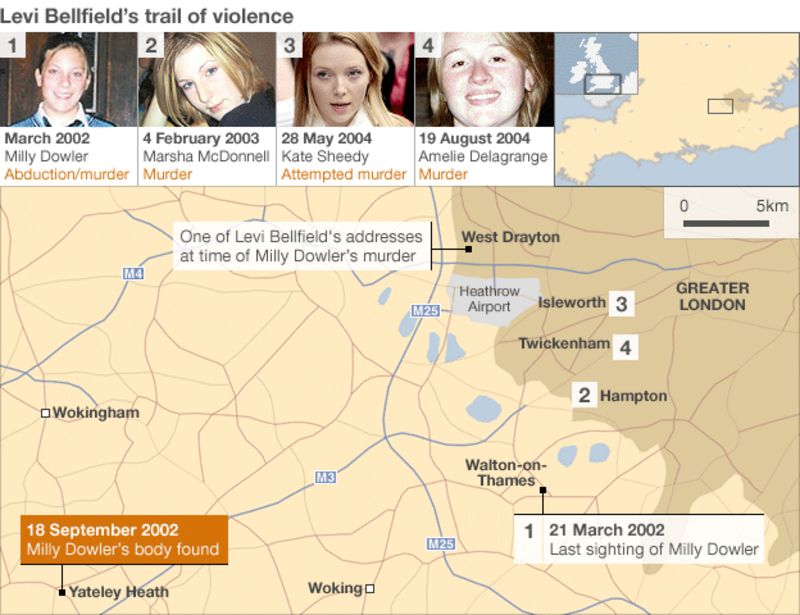 Levi Bellfield's daughter recalls father's brutality - BBC News