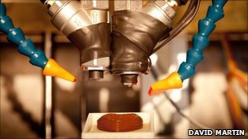Printer produces personalised 3D chocolate - BBC News