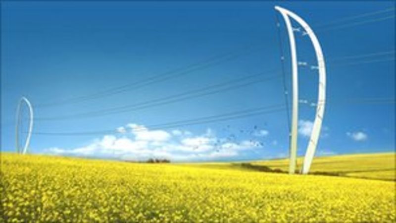 Pylon design competition winner revealed - BBC News