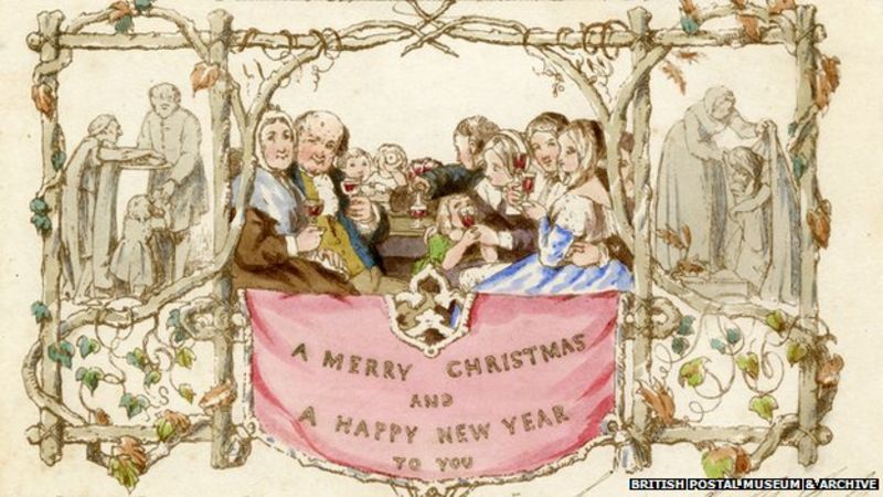 First ever Christmas card on display - BBC Newsround