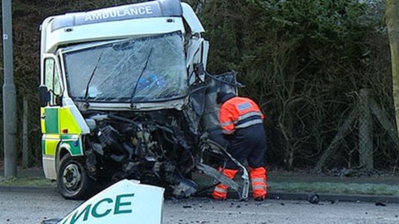 Elderly woman dies after Aberdeen ambulance crash - BBC News