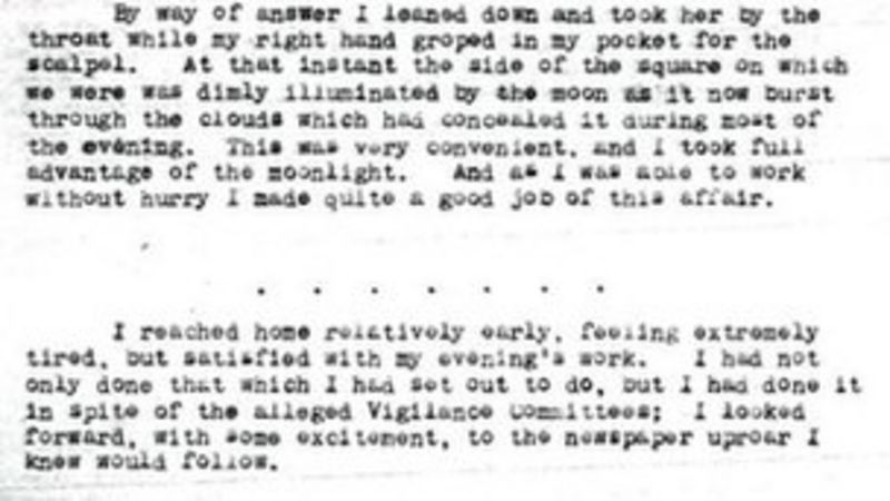 'Jack the Ripper' manuscript to be published worldwide - BBC News