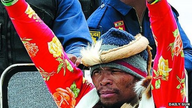 South African 'back-from-dead singer Mgqumeni' detained - BBC News