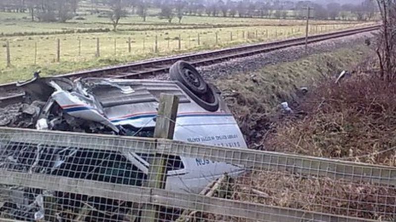 Powys level crossing crash inquiry focus on phone - BBC News
