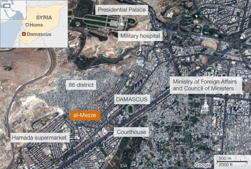 Syria unrest: Fierce firefight erupts in Damascus - BBC News