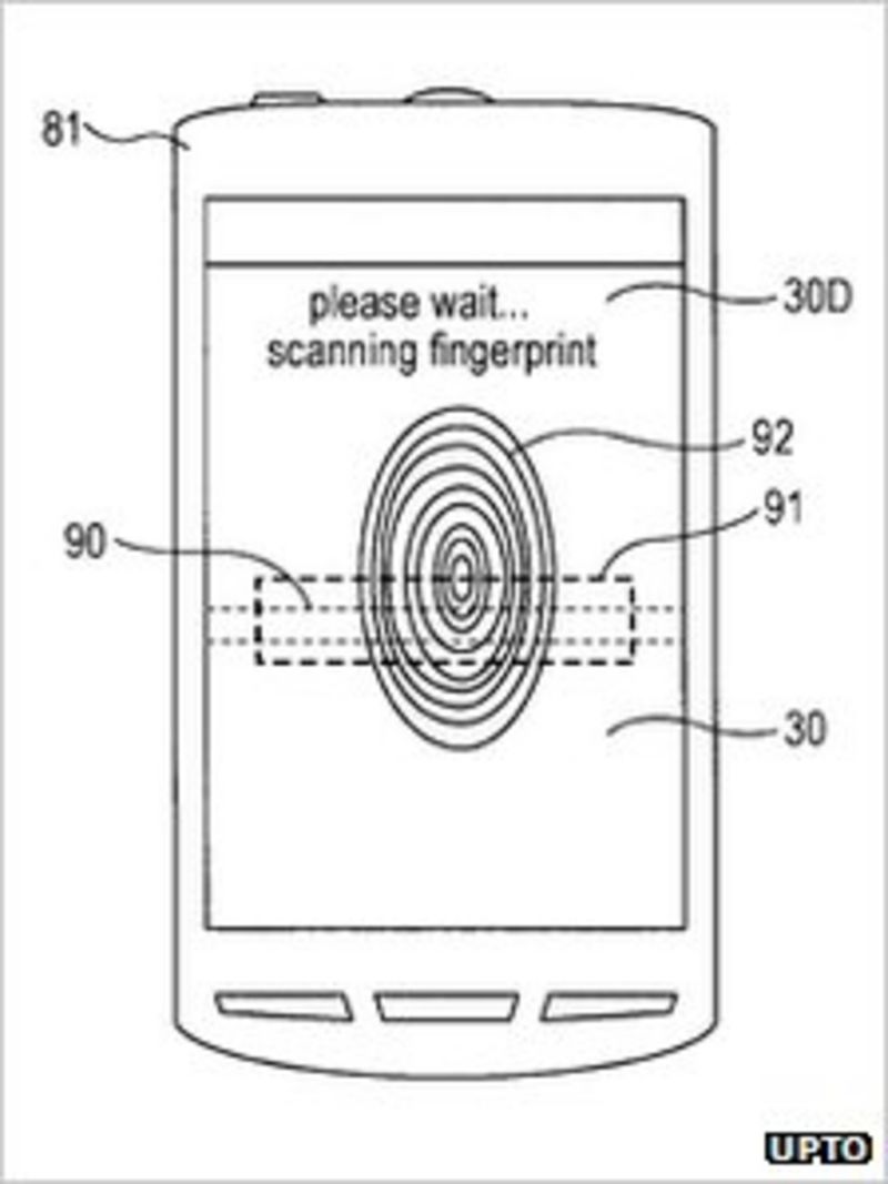 Fingerprint-checking smartphone patent filed by Sony - BBC News