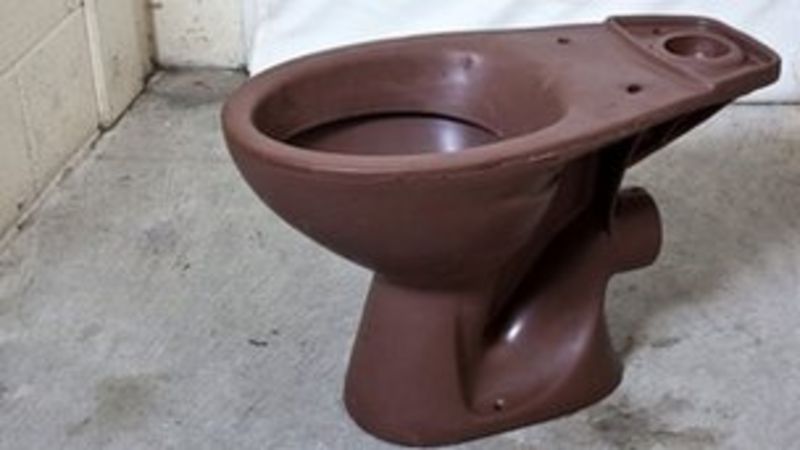 Brighton artist moulds milk chocolate toilet - BBC News