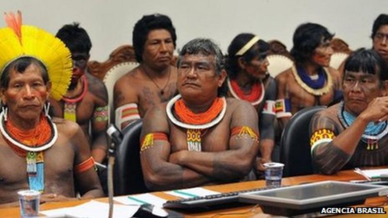Latin American indigenous groups join forces to fight dams - BBC News