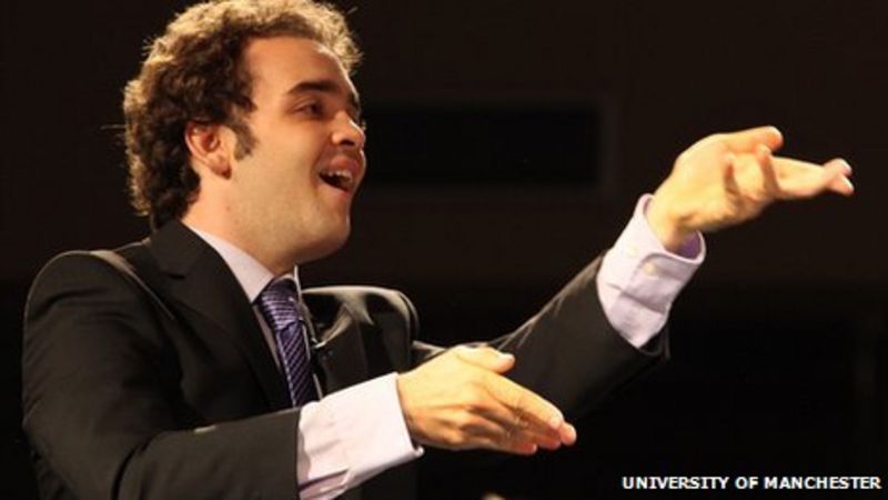 Jamie Phillips is Halle's youngest assistant conductor - BBC News