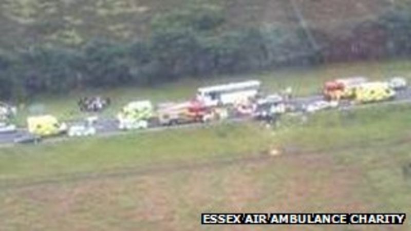 A11 Elveden crash: 52 injured in coach and car crash - BBC News