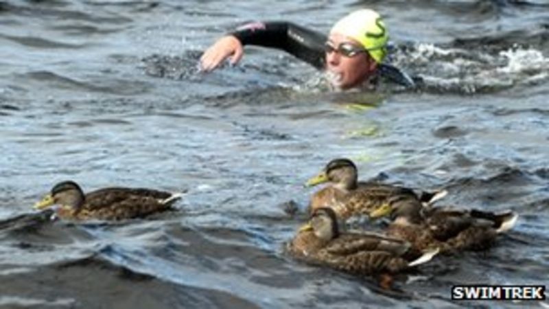 Hundreds expected to tackle Loch Ness Monster Swim - BBC News