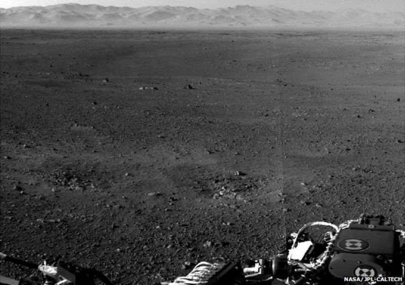 Nasa's Curiosity rover lifts its navigation cameras - BBC News