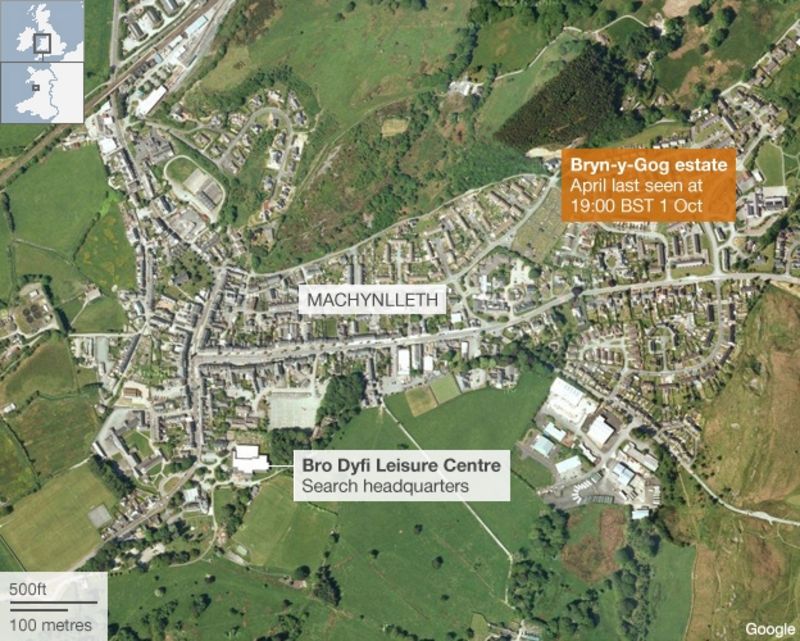 April Jones 'abduction': Police search in Machynlleth - BBC News