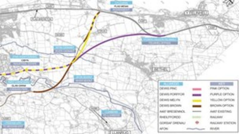 Bontnewydd bypass route opposition increases - BBC News